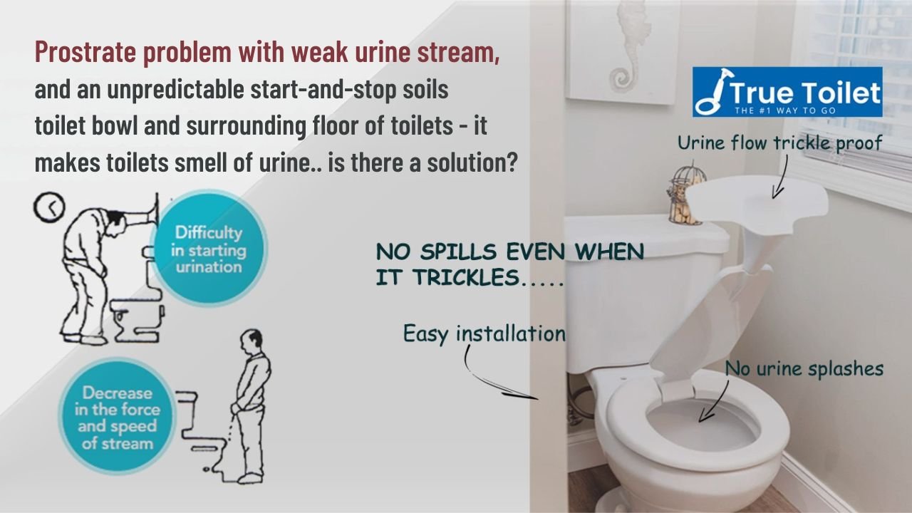 Combination Toilet & Urinal: Resolving Weak Urine Trickle Due to ...