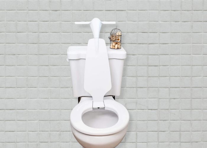 100% Splash-Proof Urinal Toilet Combo for Home Bathroom | True Toilet