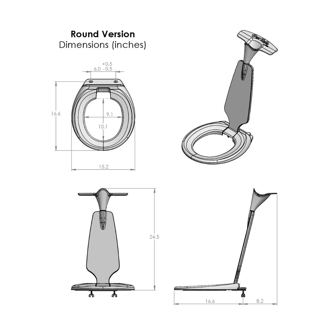 Best Stand to Pee Device & Men's Stand-Up Urinal Toilet Combo – True Toilet