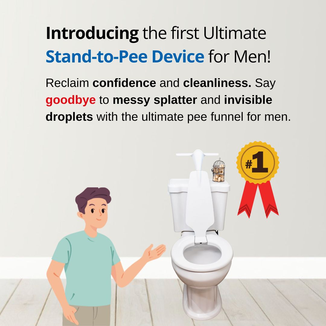 Best Stand to Pee Device & Men's Stand-Up Urinal Toilet Combo – True Toilet