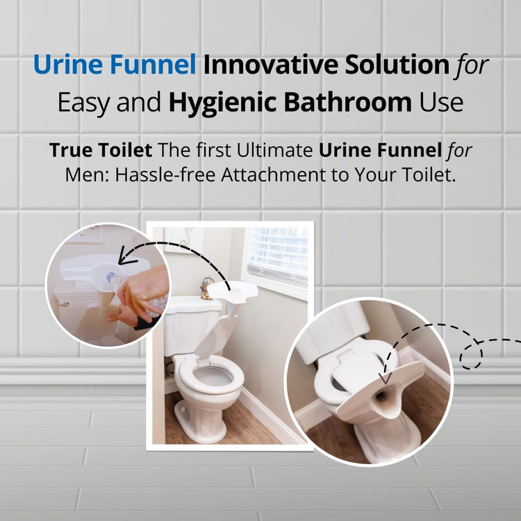 Mess free Urine Funnel for Men – Stay Clean & Dry – True Toilet