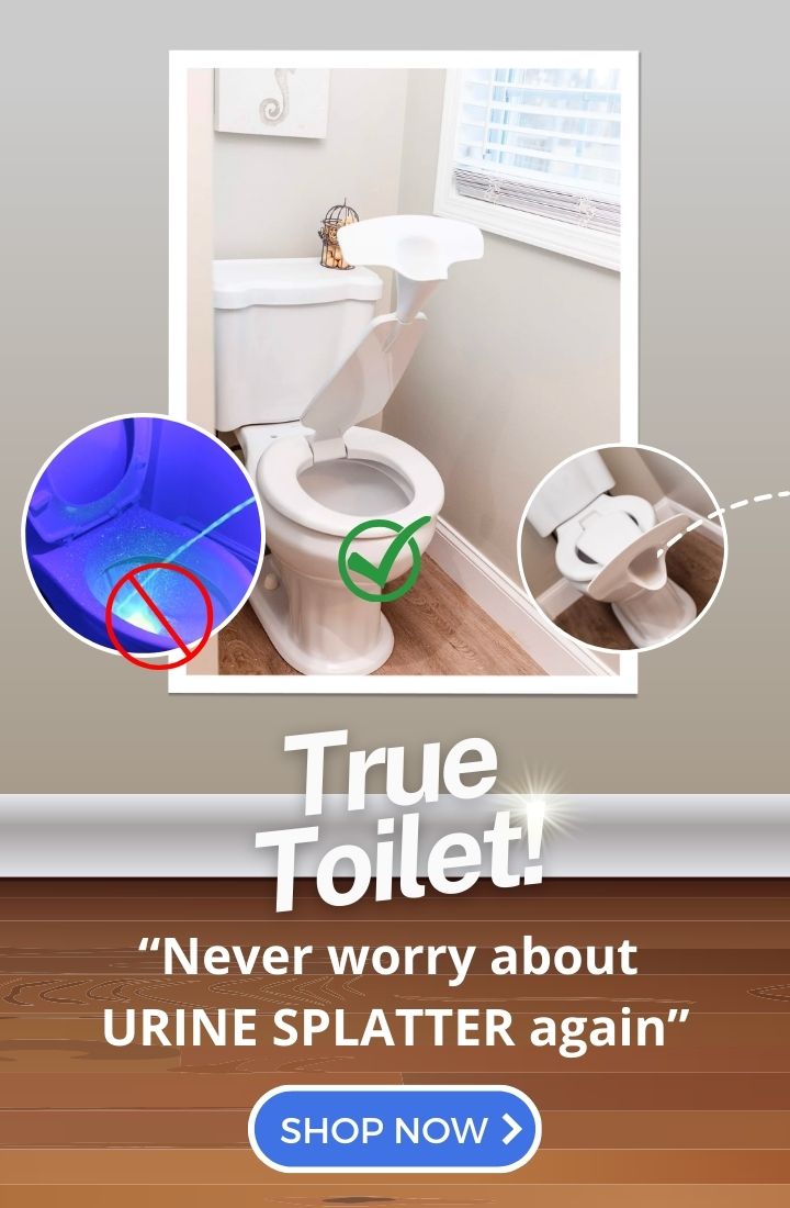 True Toilet's Innovative Toilet Seat with Urinal Attachment for Men